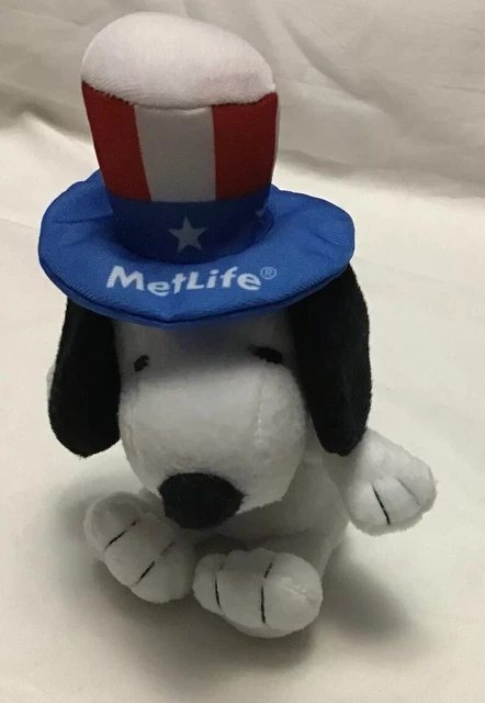 PEANUTS SNOOPY PLUSH Uncle Sam Patriotic Hat America USA Metlife £8.88 ...