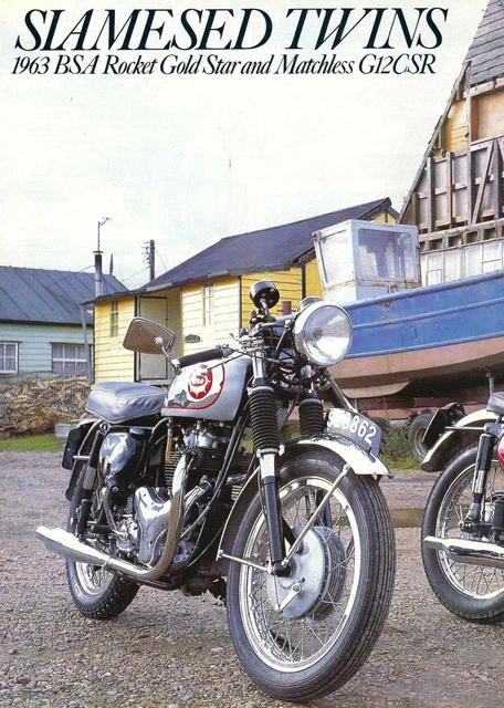 650CC BSA ROCKET Gold Star ‘63 Matchless G12CSR Royal Enfield India ...