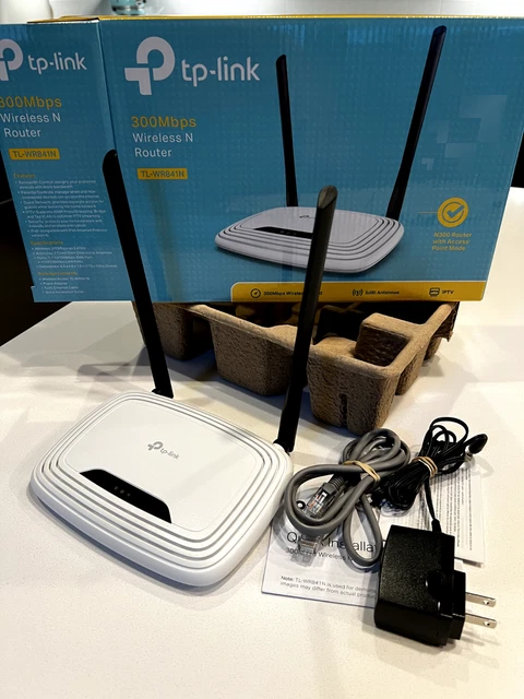 TP-LINK TL-WR841N 2.4GHZ N300 300Mbps Wireless WiFi Router / AP / Range ...