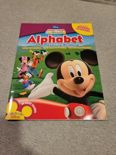 DISNEY MICKEY MOUSE Clubhouse Alphabet Learning Workbook. Ages 3+ $0.99 ...