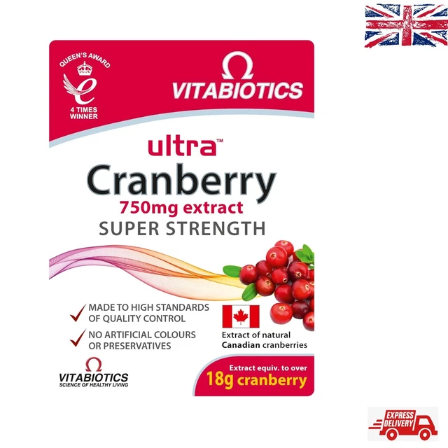 30 GLUTEN-FREE ULTRA Cranberry Tablets - Quality Extract for Holistic ...