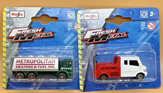 MAISTO TOW TRUCK & Metropolitan Fuel Tanker 1:64 Diecast Bundle – New ...
