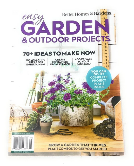 BETTER HOMES & Gardens Magazine 2024 Easy Gardening & Outdoor Projects ...