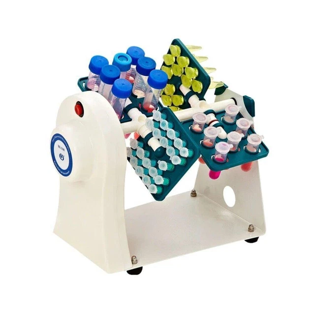 LABORATORY COMPACT TUBE Mixer Rotary Mixing Unit Swing Rocker BE-1100 ...