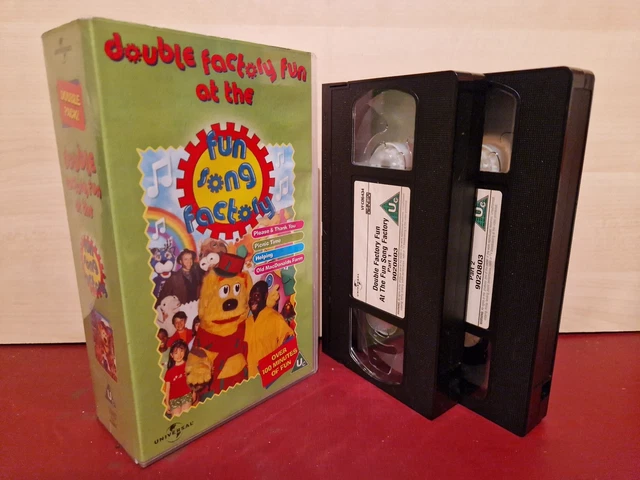 DOUBLE FACTORY FUN At The Fun Song Factory - Box Set - PAL VHS Video ...