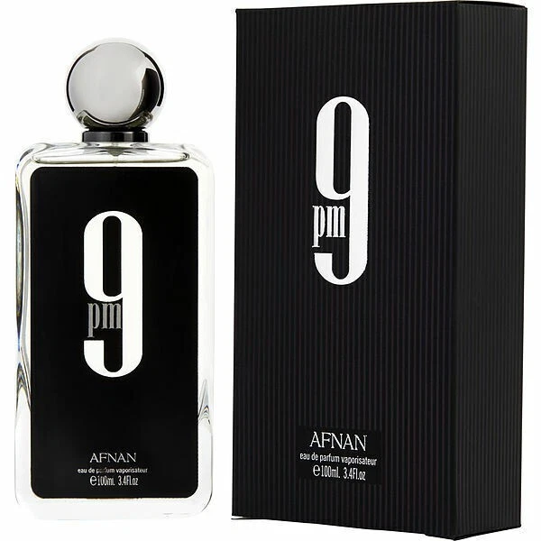AFNAN 9 PM EAU DE PARFUM SPRAY FOR MEN 3.4 Oz / 100 ml BRAND NEW ITEM ...