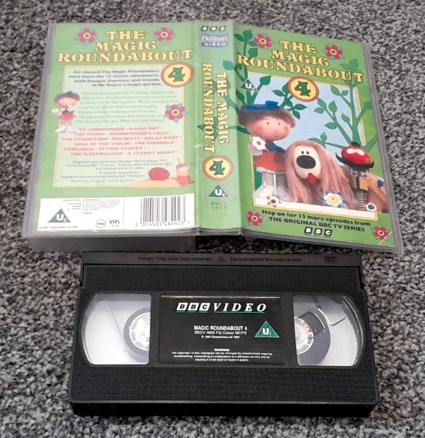 THE MAGIC ROUNDABOUT 4 Bbc Video Dougal Florence Mr Rusty Zebedee Pal ...