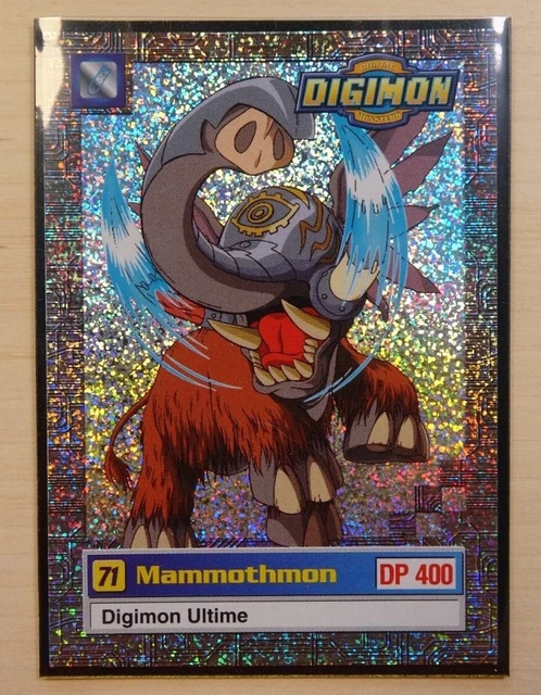 CARTE DIGIMON - DP 400 - MAMMOTHMON - No 71 - HOLO Rare Français EUR 8 ...