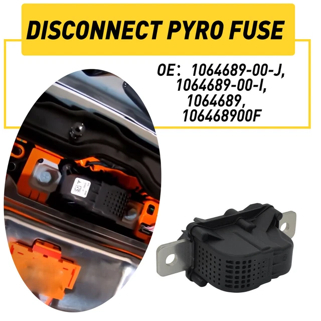 HIGH VOLTAGE BATTERY Disconnect Pyro Fuse Fits For Tesla Model 3/Y ...
