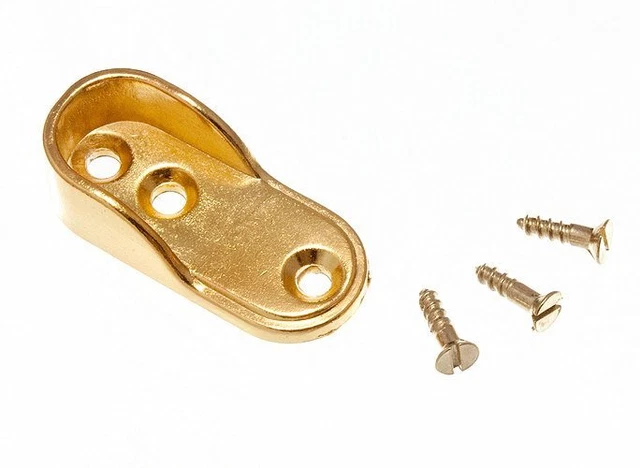 NEUF GARDE-ROBE CANNE Rail Support Douille Laitonné Eb Ovale 16mm X ...