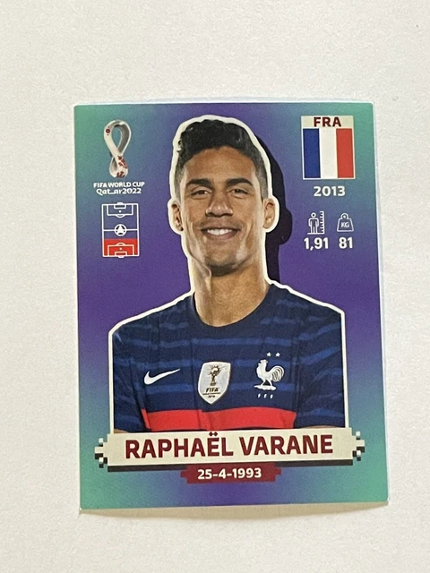 PANINI COUPE DU Monde Qatar 2022 Raphael Varane Autocollant Pas De Fra 10 EUR 1,72 - PicClick FR