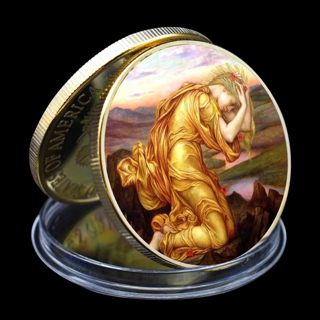 ANCIENT GREEK MYTHOLOGY Goddess of Agriculture Demeter Gold Coin ...