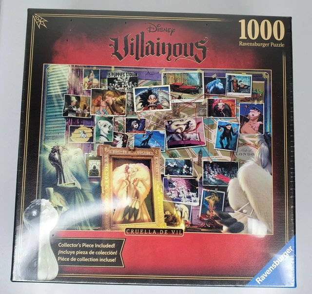 RAVENSBURGER DISNEY VILLAINOUS Cruella De Vil Villian Puzzle 1,000 ... RAVENSBURGER DISNEY VILLAINOUS Cruella De Vil Villian Puzzle 1,000 ...
