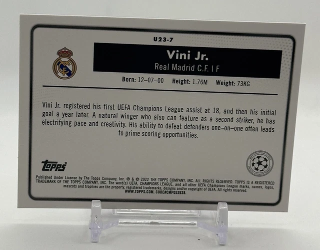 2021-22 MERLIN UEFA Champions League U23 Stars #U237 Vini Jr. d1 EUR 2 ...