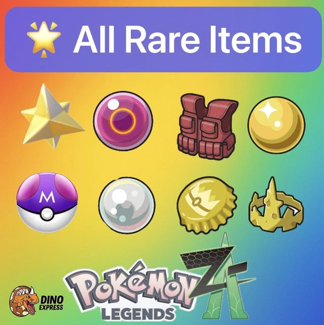 POKÉMON LEGENDS ZA | All Battle & Evolution Items | Available Right Now ...