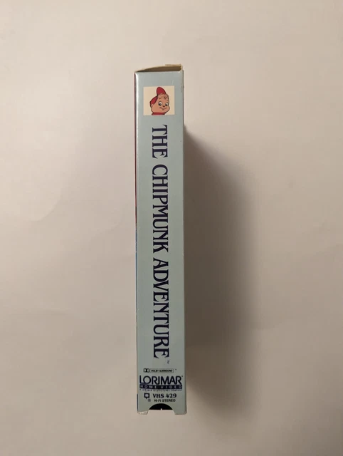 THE CHIPMUNKS ADVENTURE VHS, Alvin 1987, RARE 1st Print Slipcover ...