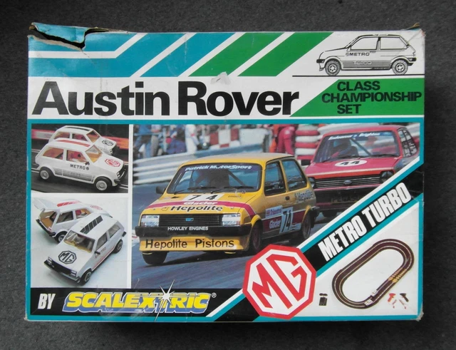 SCALEXTRIC AUSTIN ROVER CLASS CHAMPIONSHIP vintage MG Metro BOXED SET ...