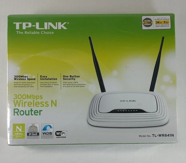 TP-LINK TL-WR841N 2.4GHZ N300 300Mbps Wireless WiFi Router / AP / Range ...