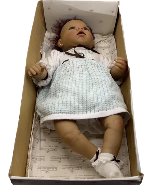 ASHTON DRAKE ALICIA Baby Doll 22” Boxed African American Realistic ...