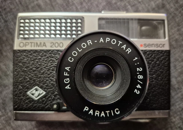 OPTIMA 200 SENSOR Mit Agfa Color Opotar 1 : 2,8/24 Paratic EUR 11,00 - PicClick DE