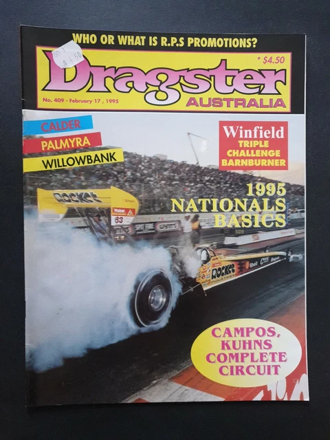 DRAGSTER AUSTRALIA - Drag Racing Magazine No.409 February 17, 1995 $7. ...