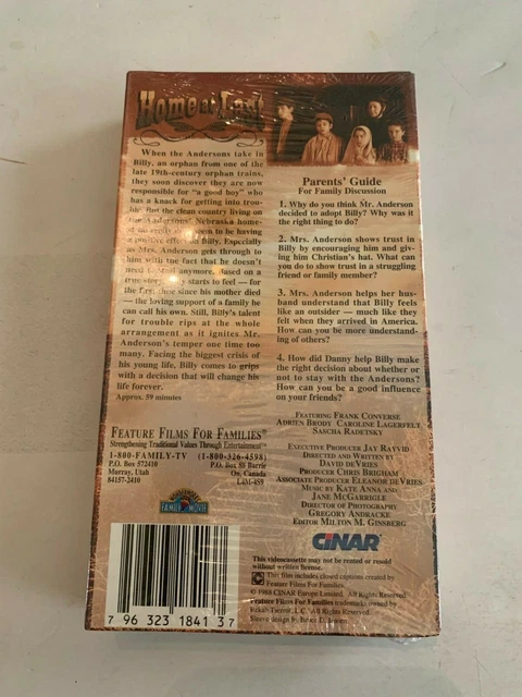 1988 HOME AT Last CINAR VHS Video Tape Factory Sealed £13.48 - PicClick UK