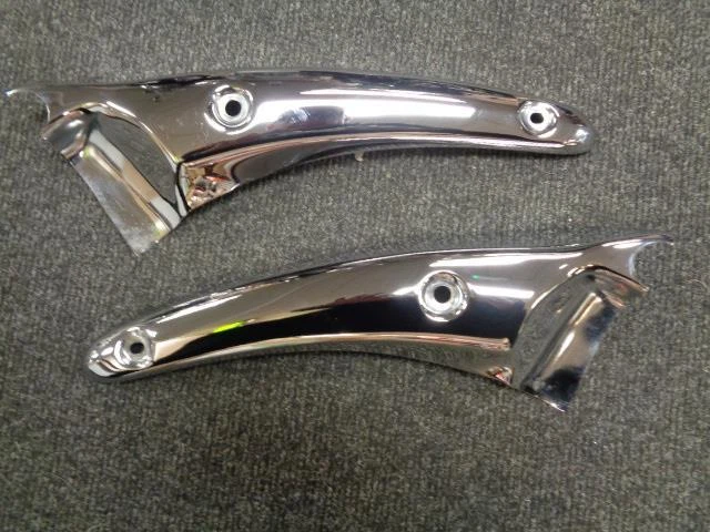 TRIUMPH ROCKET 3 Rear Mudguard Trims Genuine Triumph Chrome Fender Trim ...