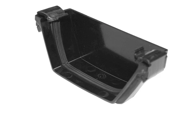 TERRAIN CORNICHE SQUARE Black Gutter External Stop End 2255.5 £19.50 ...