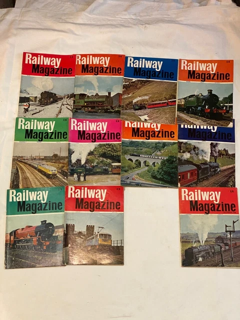 VINTAGE RAILWAY MAGAZINE IPC x11 Editions 1968 ORIGINAL CONDITION £11. ...