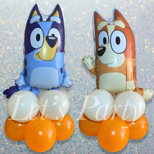 LARGE BLUEY & Bingo character balloon display cbeebies birthday gift ...