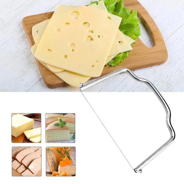 3X WIRE CHEESE Cutter Stainless Steel Butter Wire Slicer Butter Cutter ...