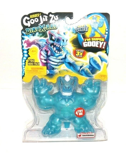 HEROES OF GOO Jit Zu Dino X-Ray T-Rex "Tyro" 5" Action Figure - Blue ...