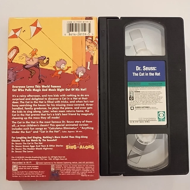 DR. SEUSS - The Cat in the Hat (VHS, 1994) **Buy 2 Get 1 Free**📼 £3.58 ...