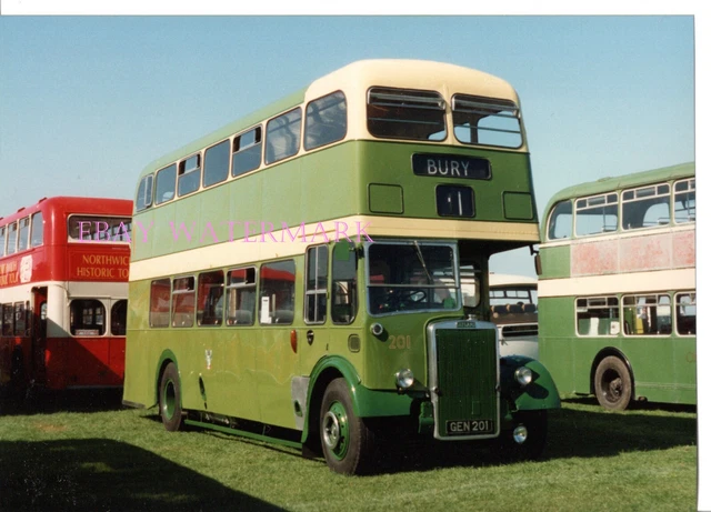 BUS PHOTO: Leyland Titan PD3/6 / Weymann H. GEN 201; Bury Corporation ...