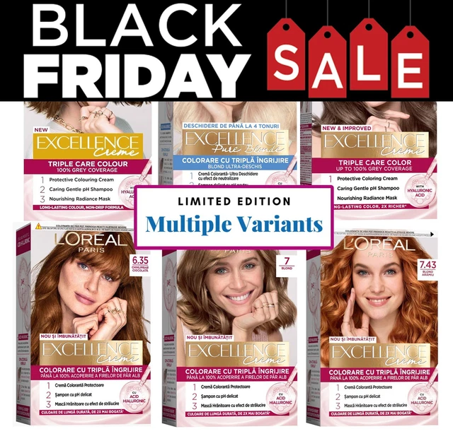 L'ORÉAL PARIS EXCELLENCE Creme Permanent Hair Color All Colors 2-Pack ...