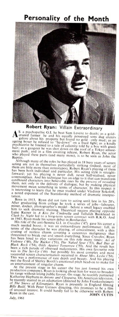 (F&F82) MAGAZINE PICTURE/ARTICLE : Robert Ryan £5.99 - PicClick UK