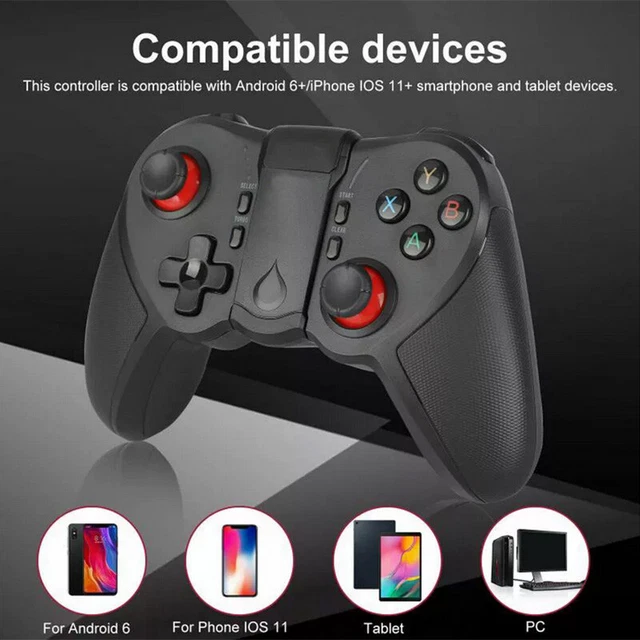 UNIVERSAL JOYSTICK GAMEPAD Game Smartphone USB/Bluetooth Wireless ...