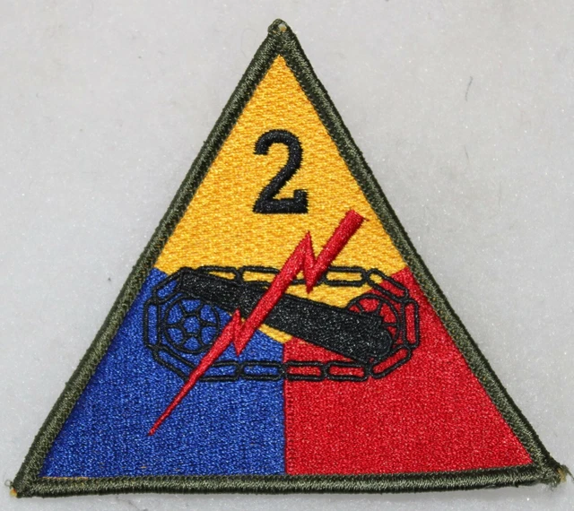 2ND ARMORED DIVISION Badge, American WW2, 39/45 Armored, Armored Char ...