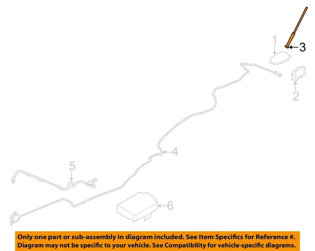 FORD OEM 2018 Escape-Antenna Mast H1BZ18A886A $28.02 - PicClick CA