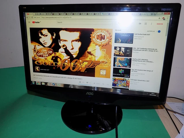 AOC LCD COMPUTER Screen TFT185W80PS PC Monitor 18.5" Wide Screen £18.99 ...