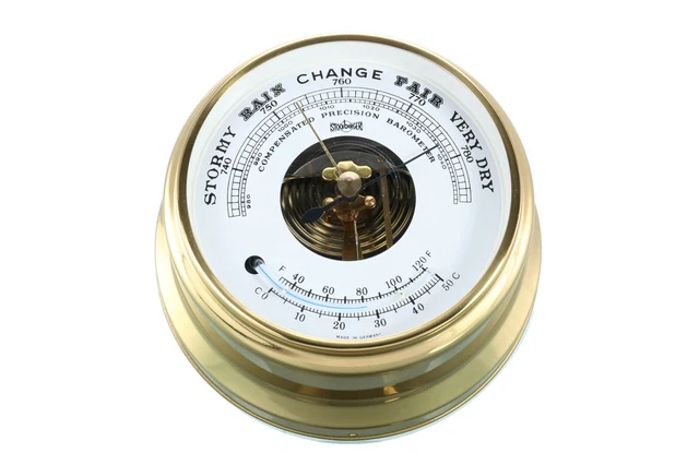 STOCKBURGER ALTES SCHIFFS Barometer Thermometer WEST GERMANY ...