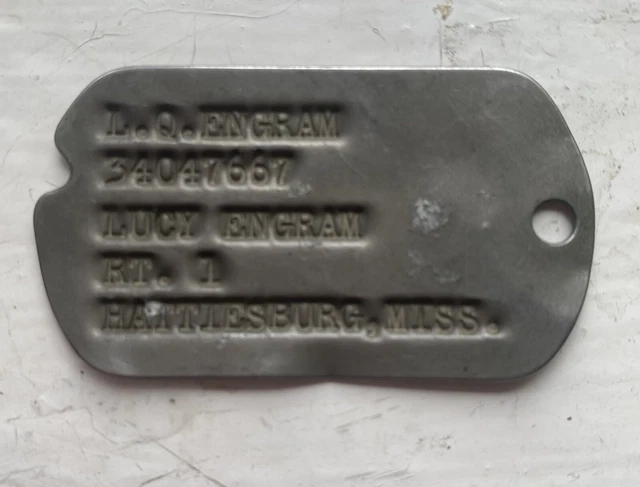 WW2 US ARMY Early made Dog Tag GI American Soldier - Original £39.99 ...
