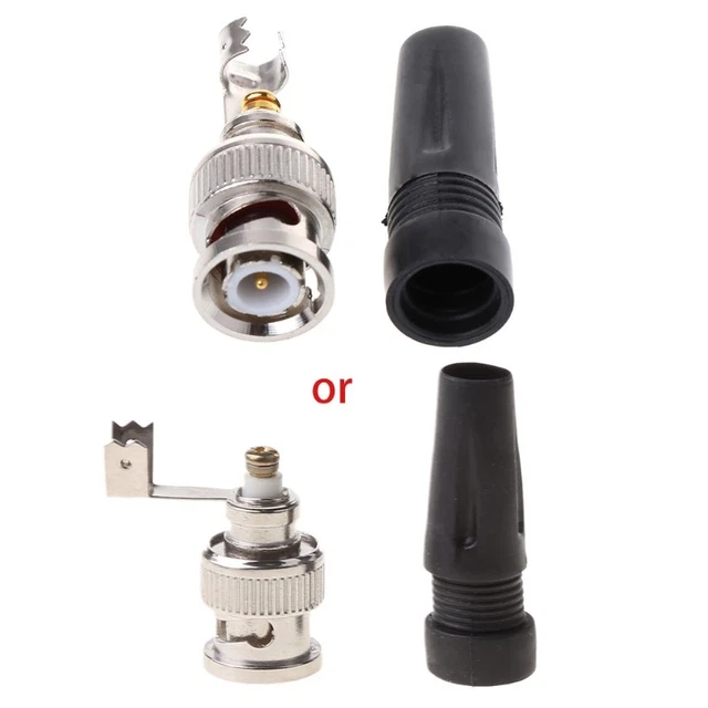 BNC MALE PLUG No Solder Zinc Alloy BNC Male Connector For Repair $14.71 ...