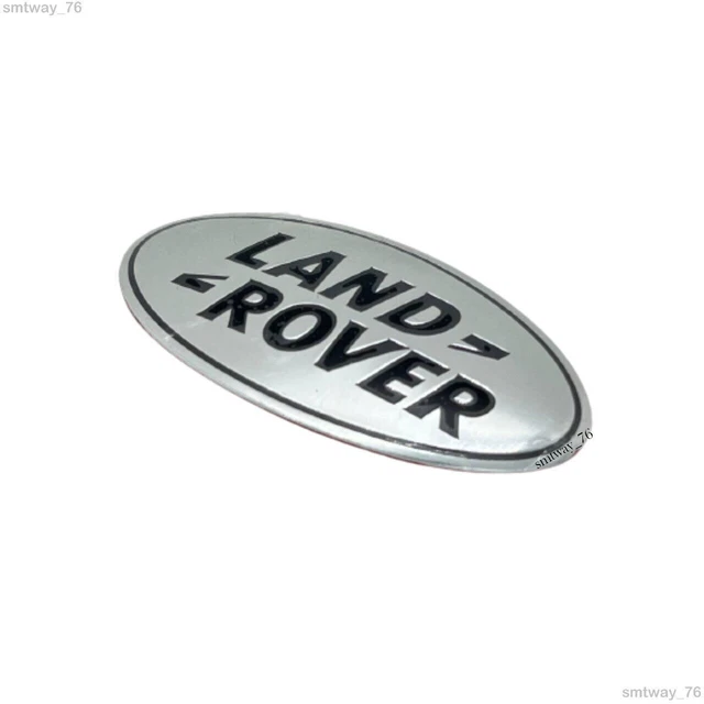 LAND ROVER FRONT Grille Badge Gloss Black Emblem Chrome Badge Range ...