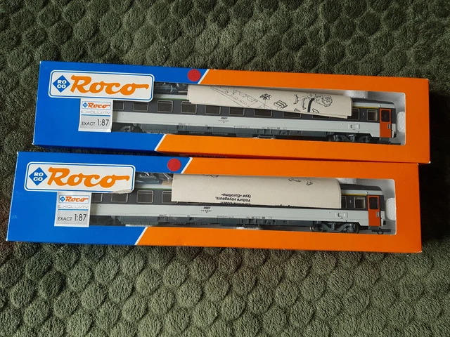 ROCO HO SNCF 2 voitures mixtes " Eurofima" en BO (no lima, jouef) EUR ...