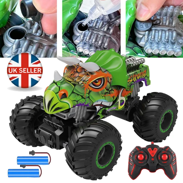 DINOSAUR REMOTE CONTROL Truck Triceratops Monster Truck Music/Light ...
