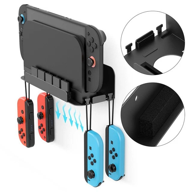 WALL MOUNT WITH Controller Holder for Nintendo Switch 2 2025 and Game ...