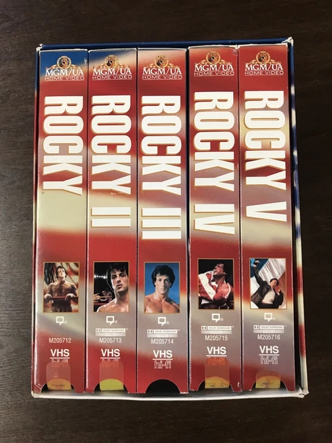 ROCKY 1-5 20TH Anniversary VHS Set Sylvester Stallone Boxing £18.43 ...