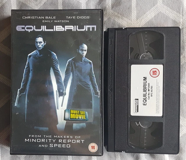 EQUILIBRIUM (VHS)BIG BOX- Christian Bale + Sean Bean + Dominic Purcell + Pertwee £9.99 - PicClick UK