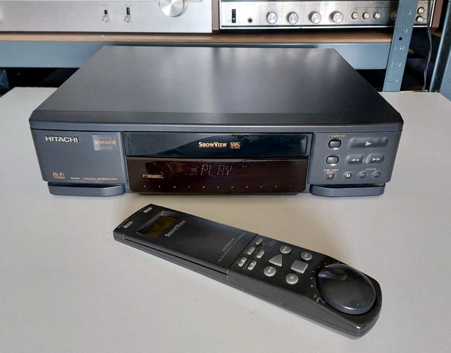 HITACHI VT-F362ELN MAGNÉTOSCOPE VHS avec télécommande EUR 149,00 ...